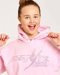 ALDC WORLDWIDE - BABY PINK RHINESTONE HOODIE – Abby Lee Dance Company